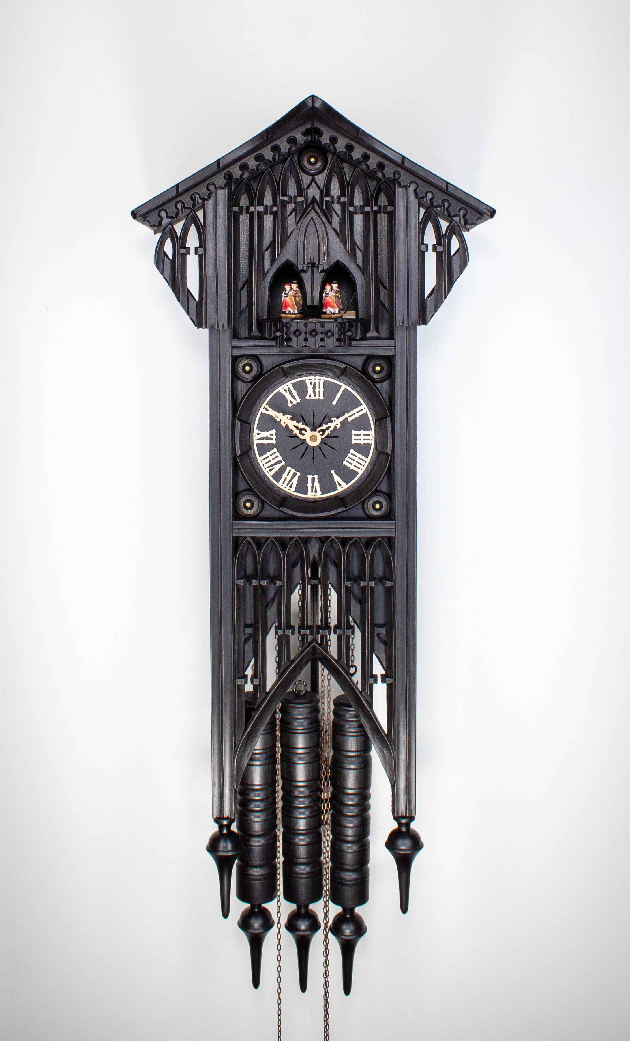 8 Days Music Dancer Cuckoo Clock Gothic Style | 8100MTsch